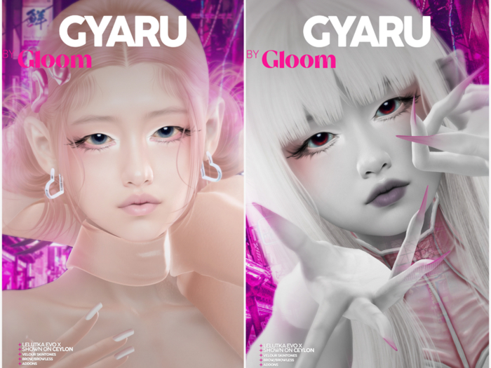 Second Life Marketplace - Gloom. - Gyaru Skin - Fantasy